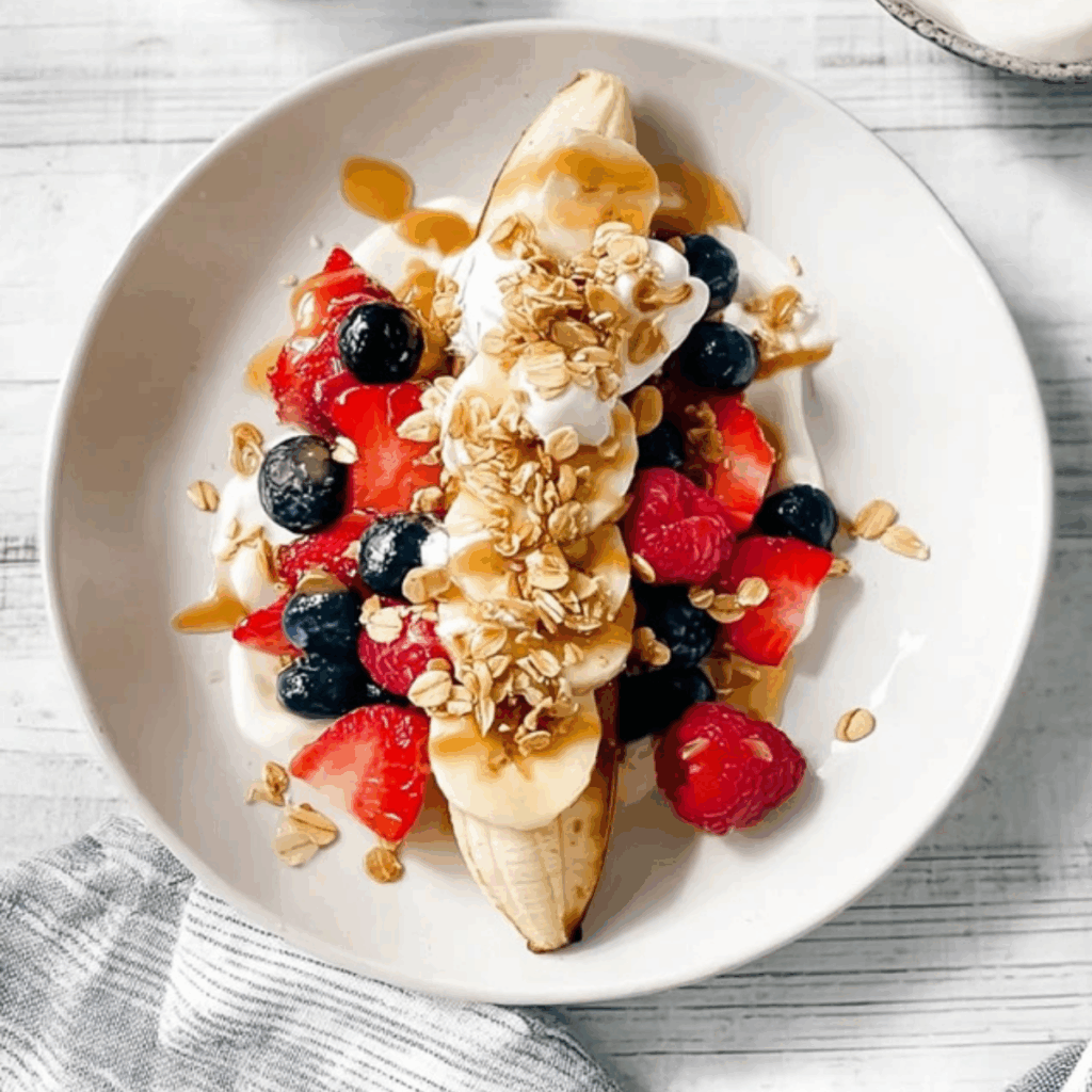 Breakfast Banana Split Recipe: Healthy & Quick 5-Minute Meal - recipe ...