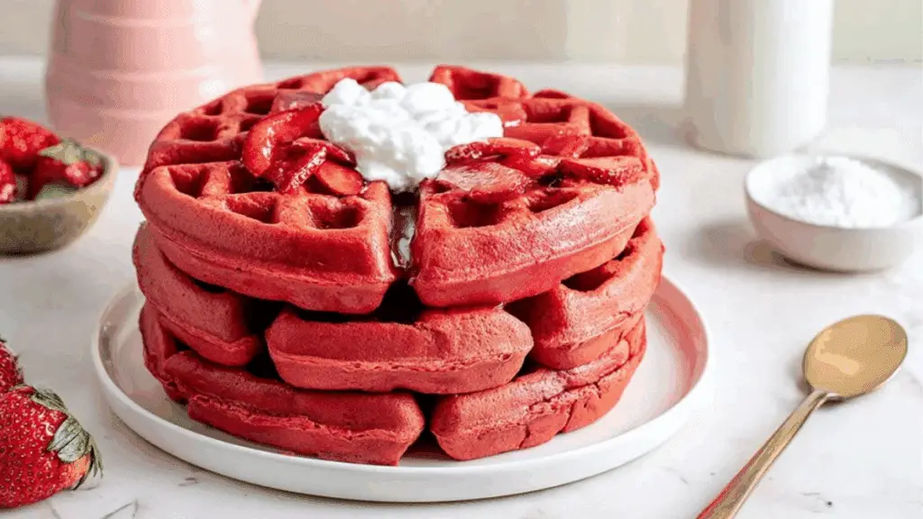 Strawberry Waffles Recipe: Simple and Delicious - recipe maestro