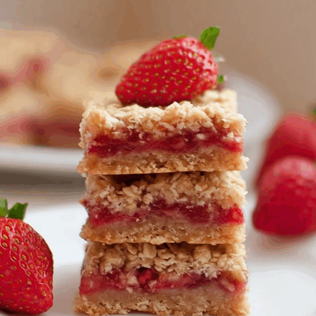 Strawberry Oatmeal Bars – Healthy & Easy Recipe - recipe maestro