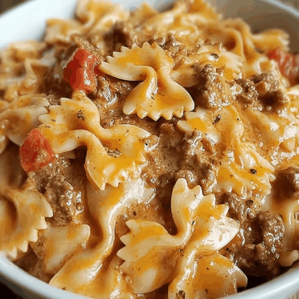 Creamy Velveeta Beef and Bowtie Pasta – Easy Comfort Food Recipe ...
