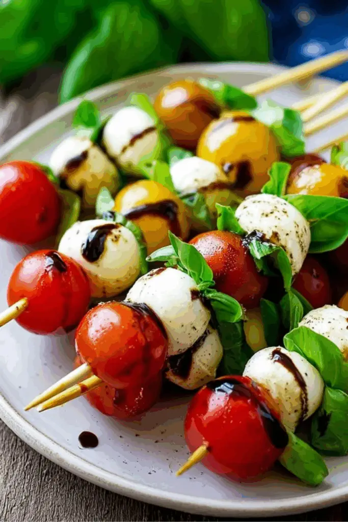 Caprese Skewers: Simple & Fresh Appetizer Recipe - recipe maestro
