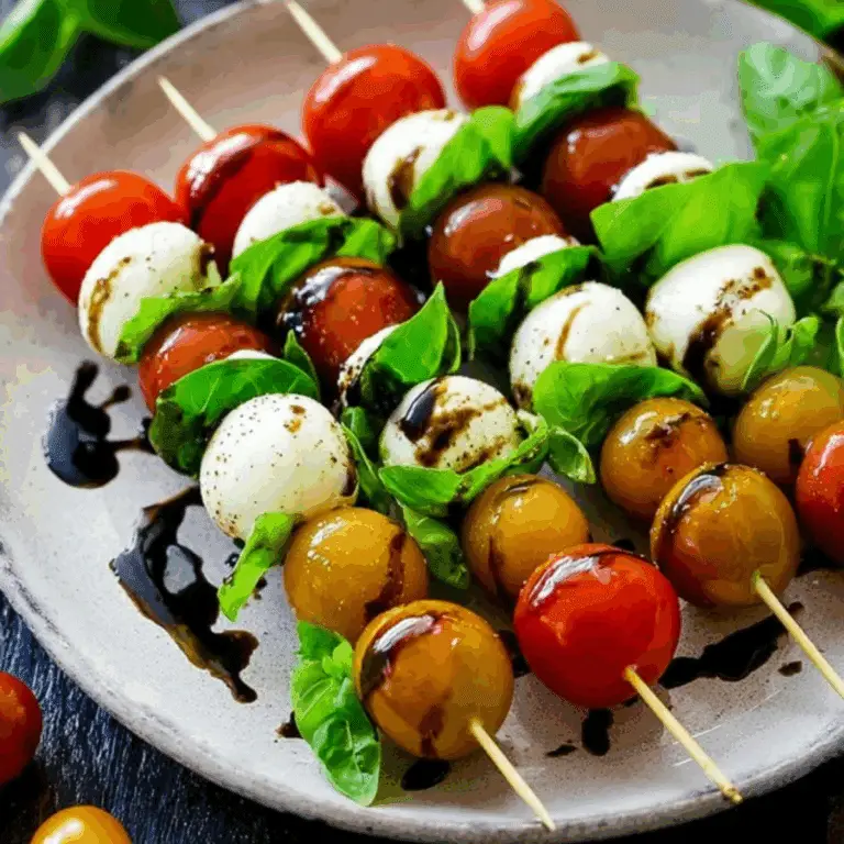 Caprese Skewers: Simple & Fresh Appetizer Recipe - recipe maestro