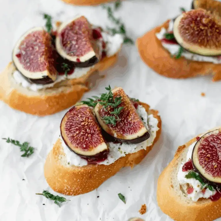 Fig and Goat Cheese Crostini – Easy Fall Recipe (10 mins) - recipe maestro