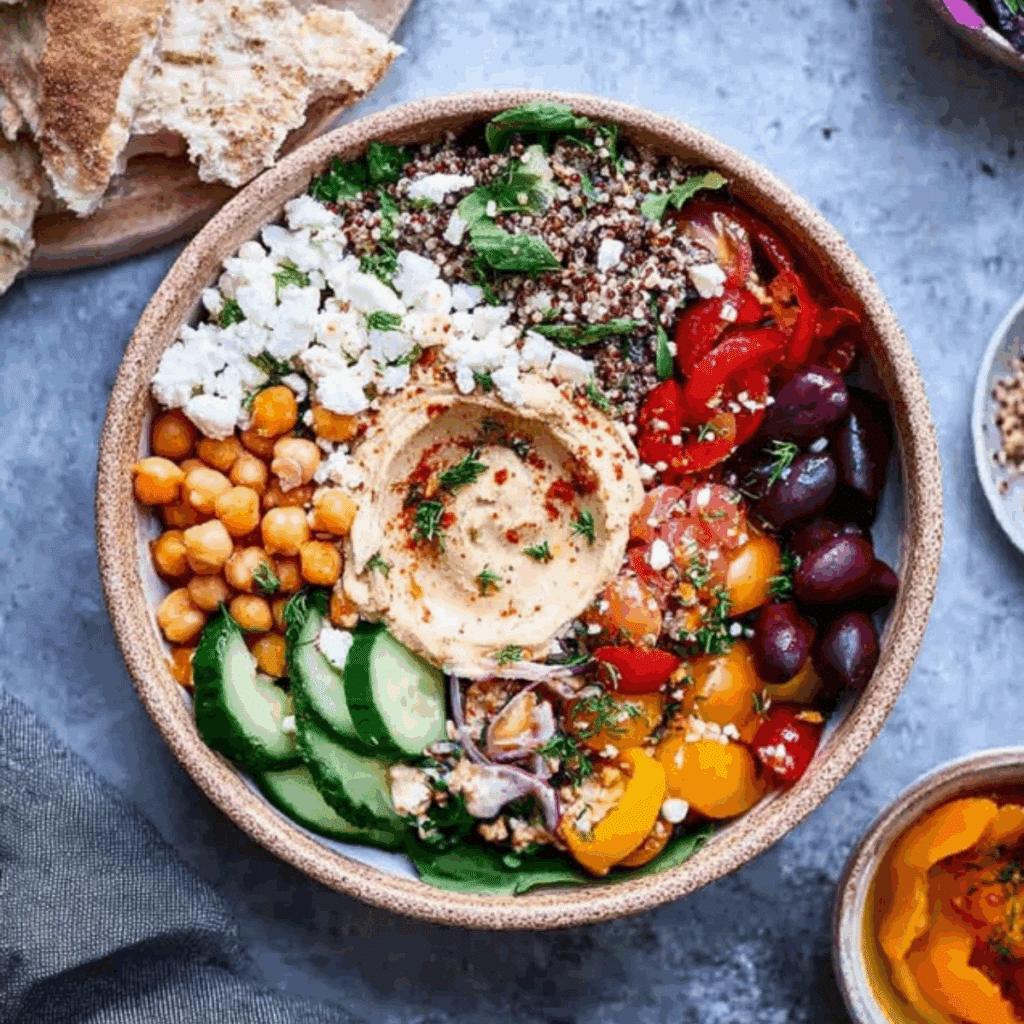 Mediterranean Bowl – Easy, Healthy Recipe (5 Ingredients) - recipe maestro