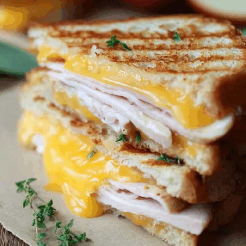 Turkey Apple and Cheddar Panini – Easy Fall Recipe - recipe maestro