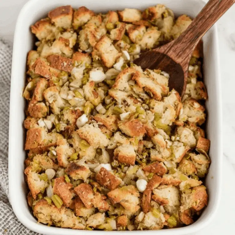 Homemade Thanksgiving Stuffing Recipe + Simple & Delicious - recipe maestro
