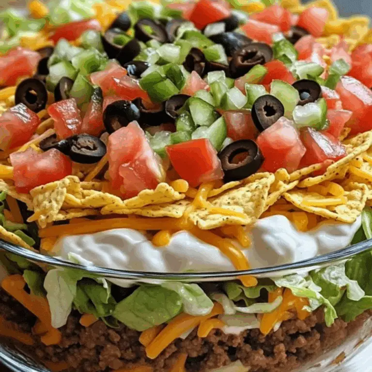 Seven Layer Taco Salad – Quick & Easy Tex-Mex Delight - recipe maestro