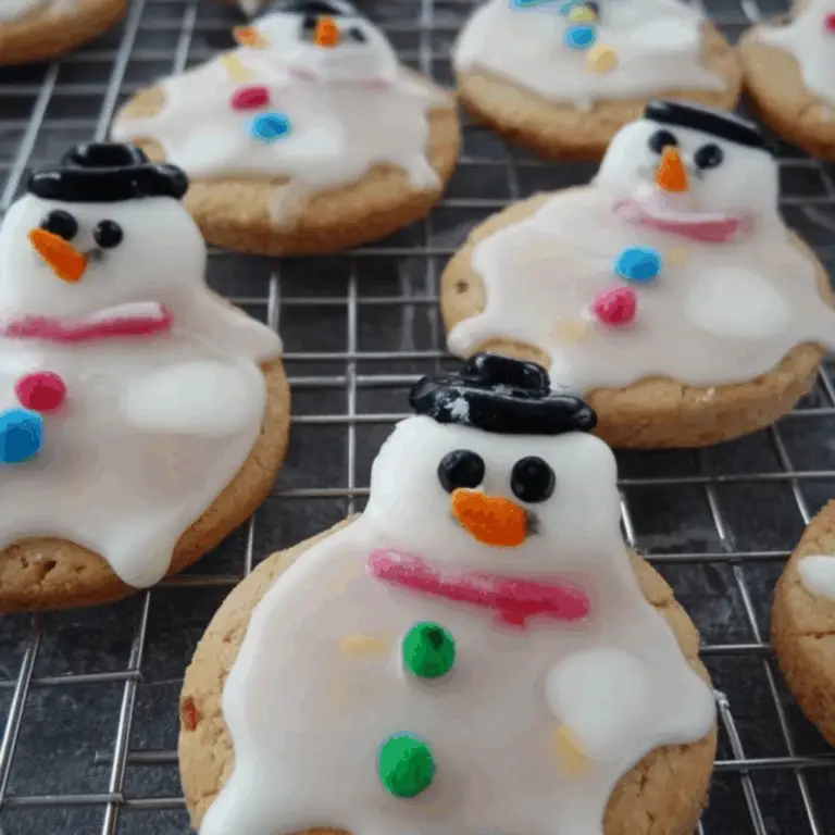 Melted Snowman Biscuits – Fun Recipe for the Holidays - recipe maestro