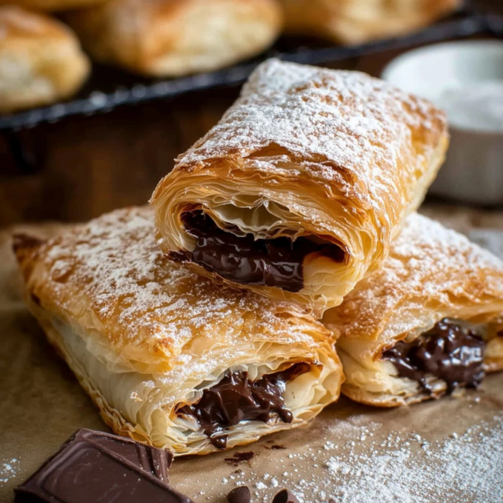 Chocolate Puff Pastry – Easy 3-Ingredient Recipe - recipe maestro