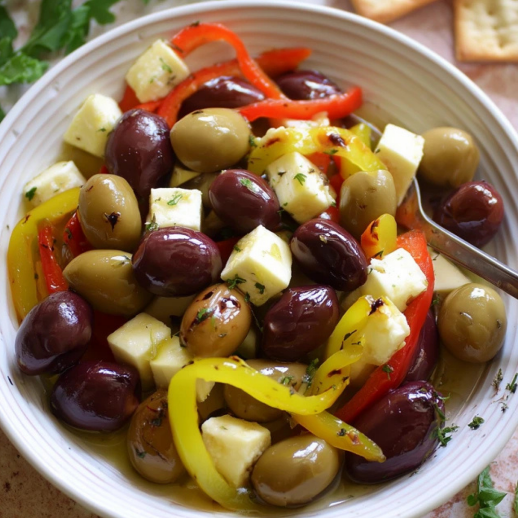 Marinated Olives and Cheese – Easy & Bold Mediterranean Flavor - recipe ...