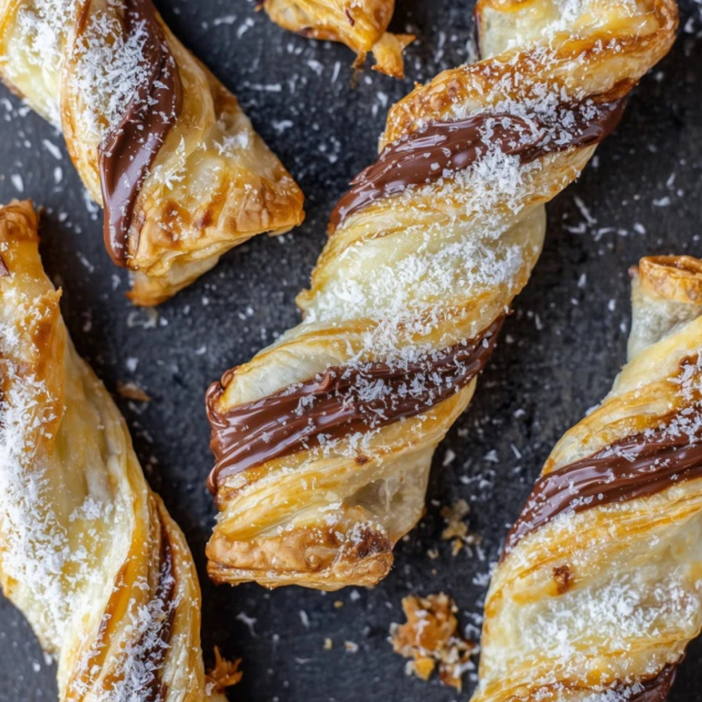 Puff Pastry Nutella Twists – Easy Dessert - recipe maestro