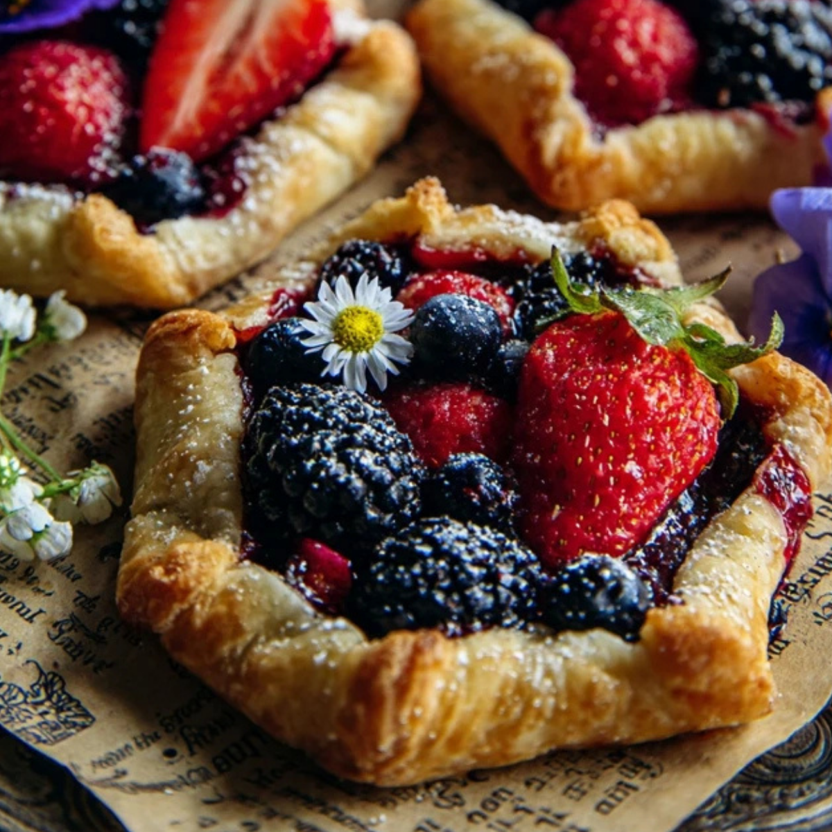Berry Mini Galettes: Best Easy Dessert Recipe - recipe maestro