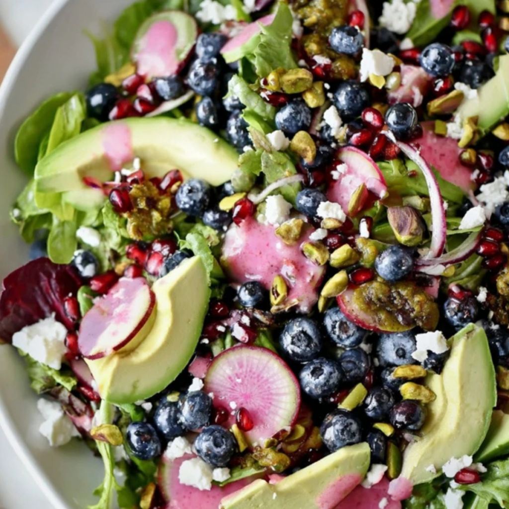Blueberry Pistachio Spring Salad – Best Spring Salad Idea - recipe maestro
