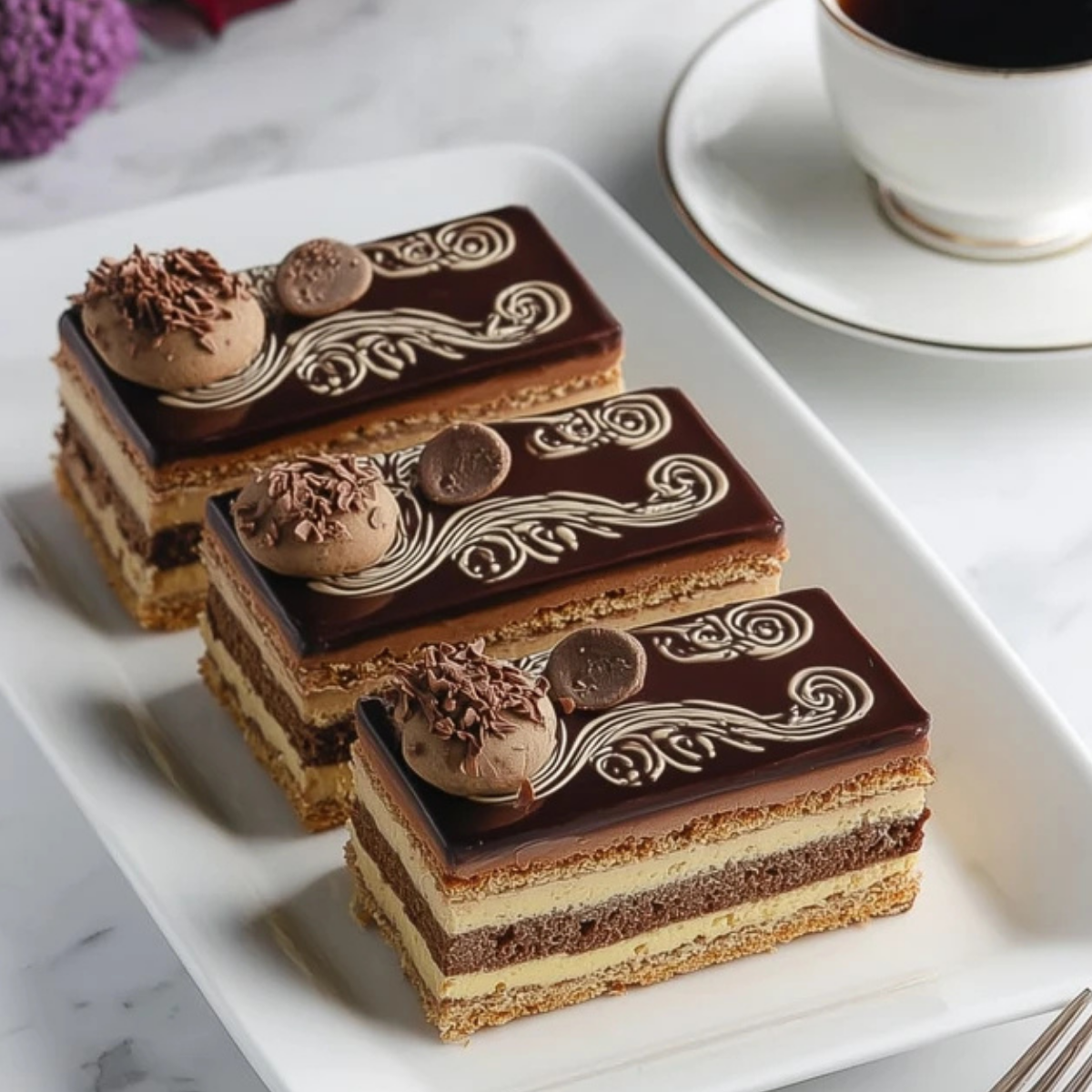 Classic Opera Cake – Best Layered Recipe - recipe maestro