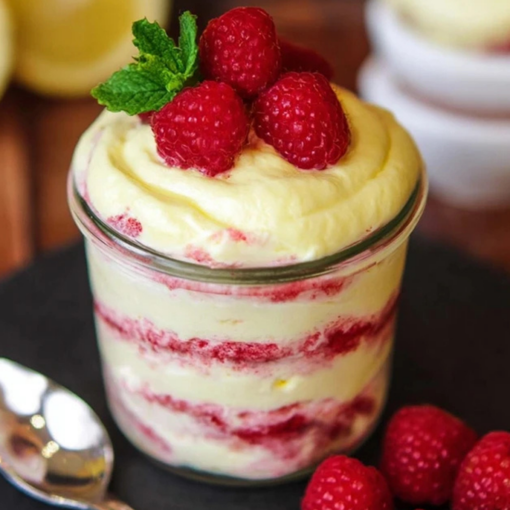 Lemon Raspberry Fluff – Easy Dessert - recipe maestro