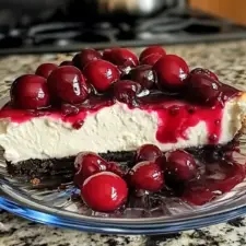 No Bake Cherry Cheesecake – Easy Dessert - recipe maestro